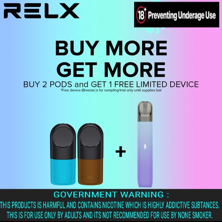 RELX PROMO - 2 Pods AT 700 pesos with 1 FREE RELX Limited Device ...