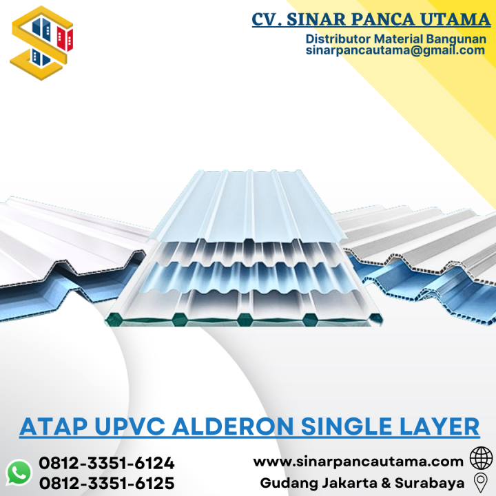 Jual Atap Upvc Alderon Single Layer Greca Lazada Indonesia