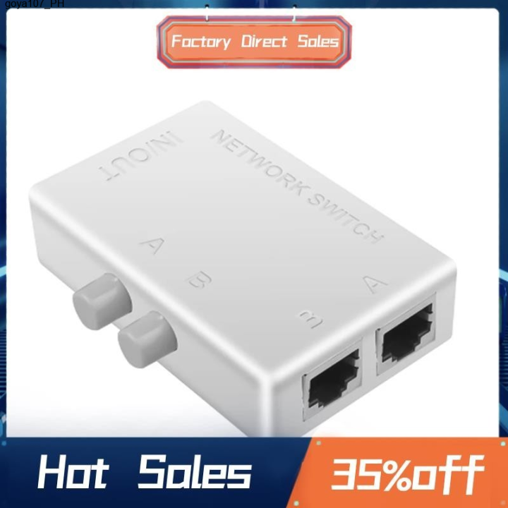 goya107 1 White RJ45 PC Network switch 2 LAN Ethernet port RJ45 ...