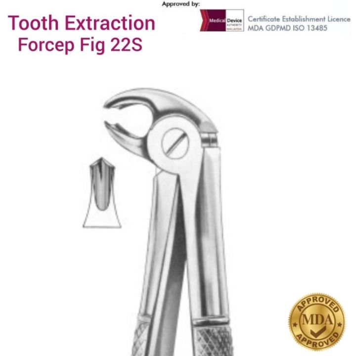 Dental Tooth Extraction Forceps Fig 22S lower molars for Children ...
