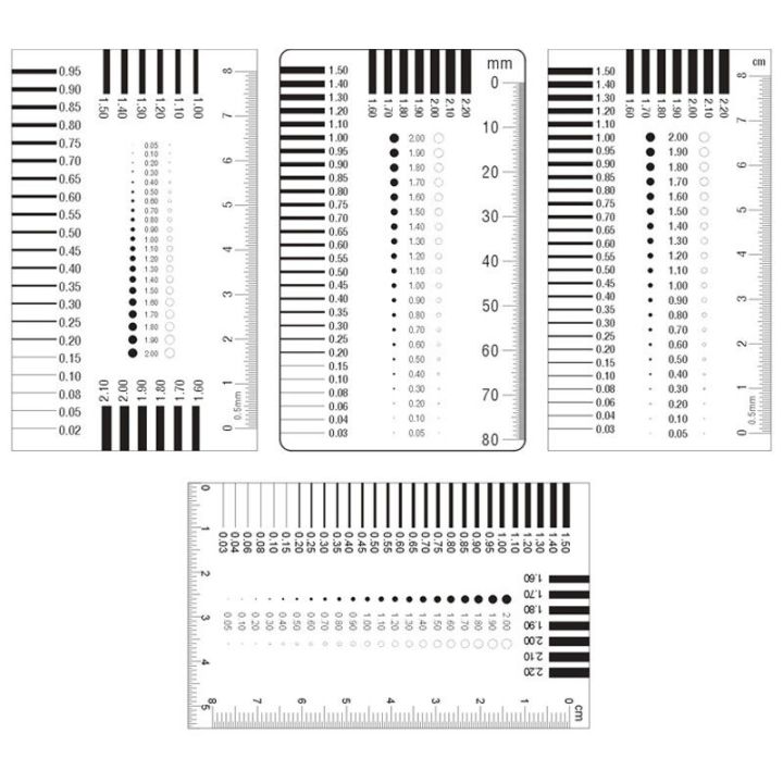 High Precision Film Point Gauge Soft Ruler Microscope Micrometer PET ...