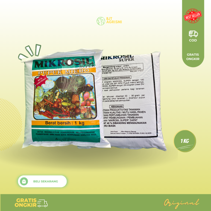 PUPUK MIKRO MIKROSIL SUPER - Pupuk mikro lengkap tanaman 1kg | Lazada ...