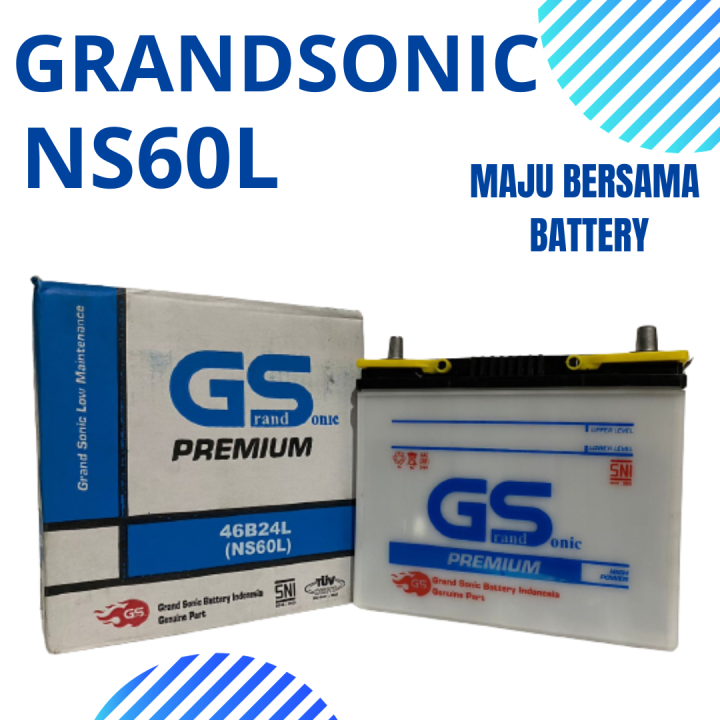 Aki Mobil Nissan Coupe / Genesis GrandSonic NS60L Aki Basah | Lazada ...