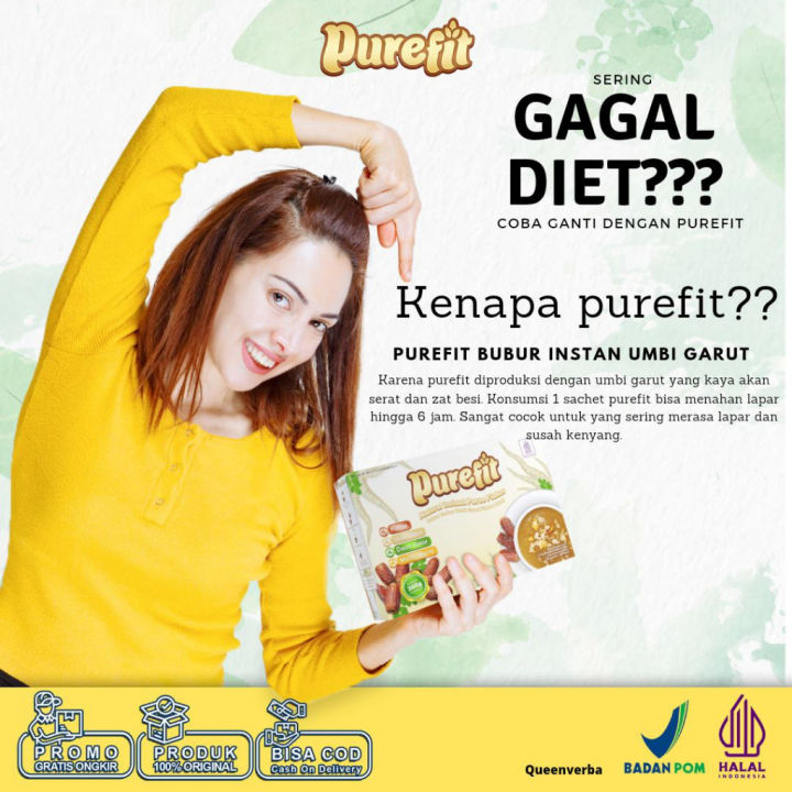 Purefit Original 100% Umbi Garut Asam Lambung, Maag Bubur Instan Umbi ...