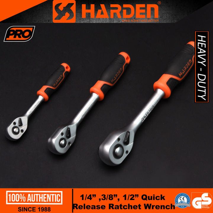 Harden 1/4", 3/8", 1/2" Quick release Ratchet Wrench (PROFESSIONAL ...