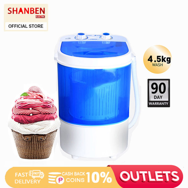 SHANBEN 4.5KG single-cylinder single-cylinder small mini washing ...