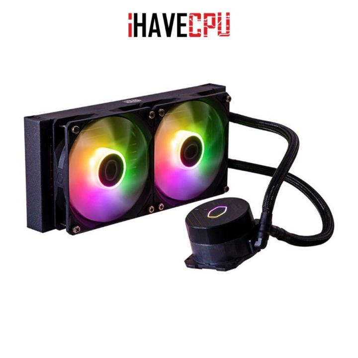ชุดน้ำปิด (liquid cooler) iHAVECPU COOLER MASTER MASTERLIQUID 240L CORE ARGB (BLACK) | Lazada.co.th
