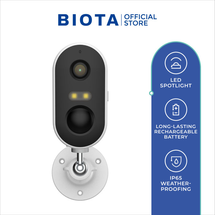 BIOTA Smart Camera Battery Fixed - Camera CCTV Wi-Fi IOT | Lazada Indonesia