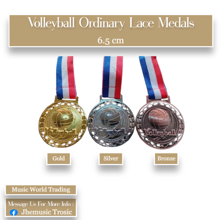 Volleyball Medals Ordinary Lace 6.5 cm | Lazada PH
