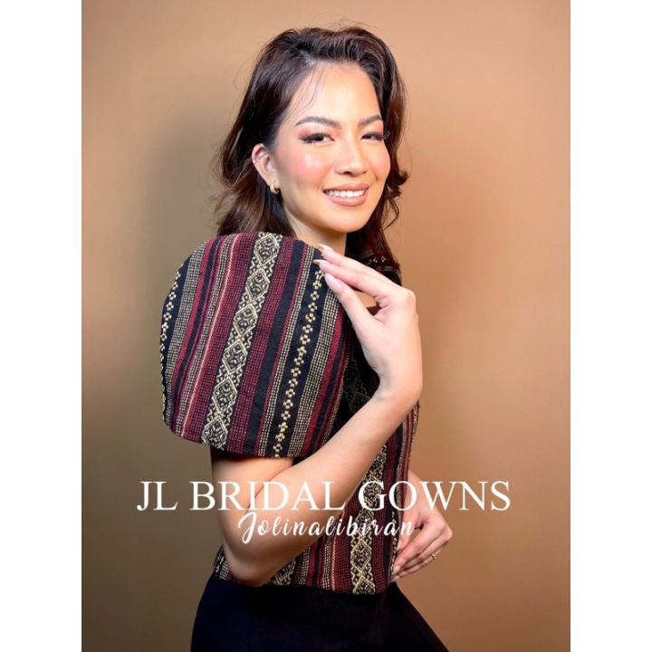 NEW💯 Filipiniana top - Inabel woven fabric mestiza | Lazada PH