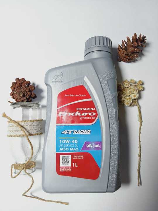 OIL OLI ENDURO 4T RACING 1 LITER SAE 10W-40 API SL OLI PERTAMINA ...