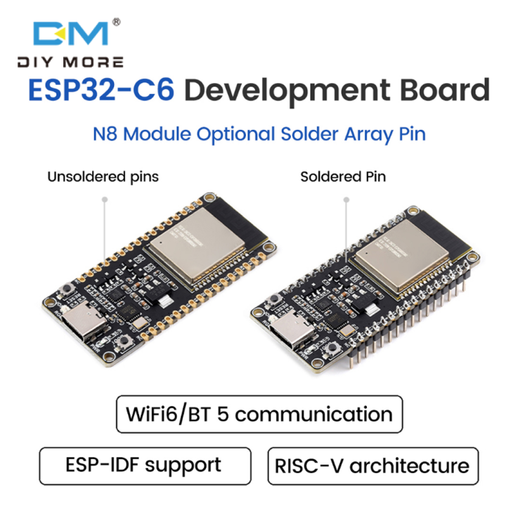 diymore ESP32-C6 WiFi Bluetooth Development Board Onboard ESP32-C6 ... diymore ESP32-C6 WiFi Bluetooth Development Board Onboard ESP32-C6 ...