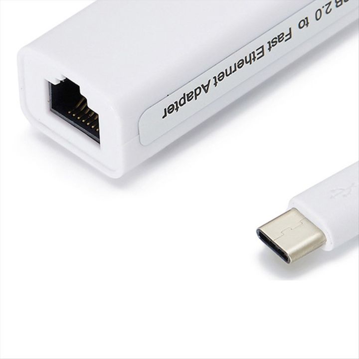 Network Card USB Type-C to Rj45 100M Driver-Free Network Card Converter ...