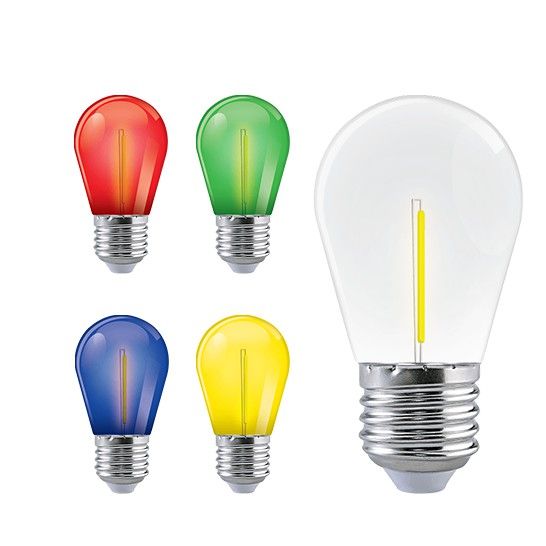 Firefly Filament LED Bulb 1 Watts Available in Clear, Blue, Green, Red ...