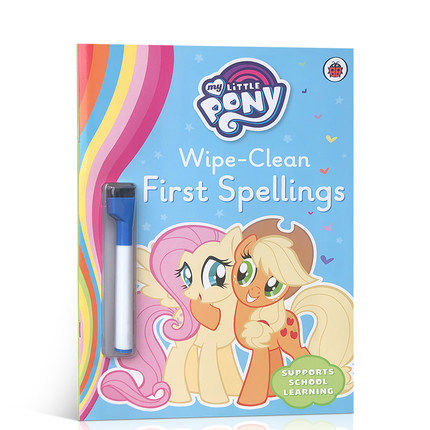 My Little Pony - Wipe-Clean First Spellings Paperback by My Little Pony ...
