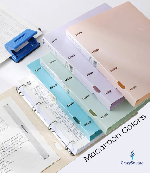 CSQUARE A4 SIZE MACAROON COLOR 4D RING FILE BINDER FOLDER FOR SCHOOL ...