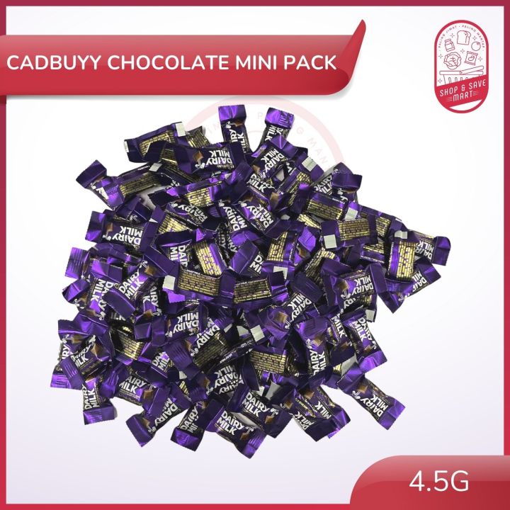 Mini Cadbury Dairy Milk Chocolate Mini Bite Bar Pack Bar - 4.5g Coklat ...