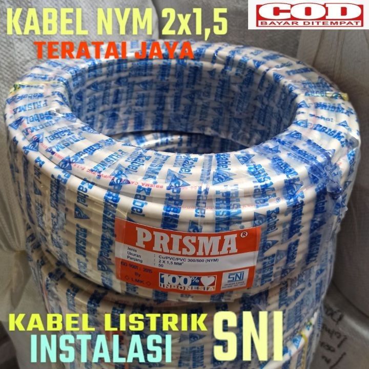KABEL INSTALASI LISTRIK SIMAS 2x1,5 (SNI) Kabel Asli Tembaga Murni ...