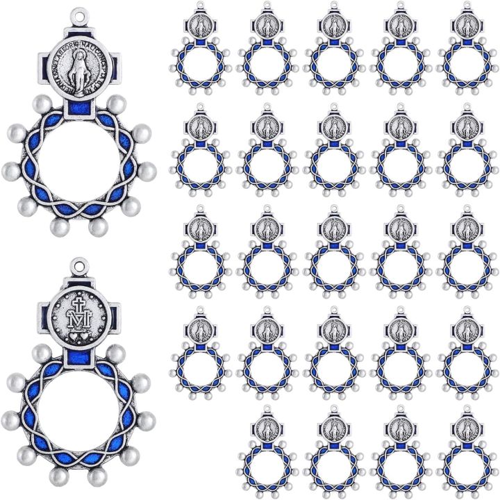 KOMI Finger Rosary Ring Bulk Pack of 24 Pocket Rosary Ring, Prayer Ring ...