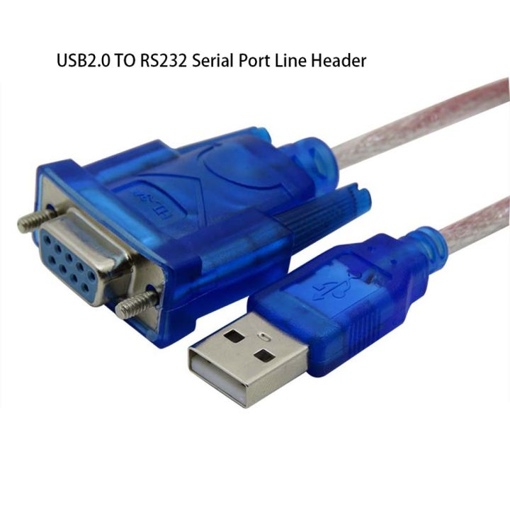 USB to RS232 Female Serial Port 9Pin DB9 Female Adapter Serial Cable ...