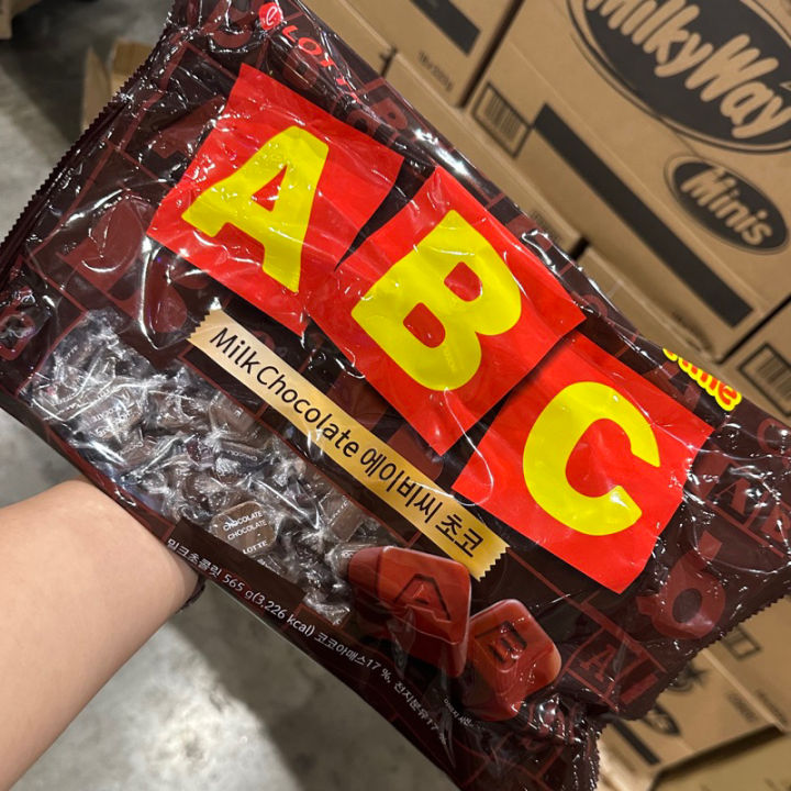 ♘Lotte ABC Chocolate 565g, Korean Candy, Bite Size Mini Alphabet ...