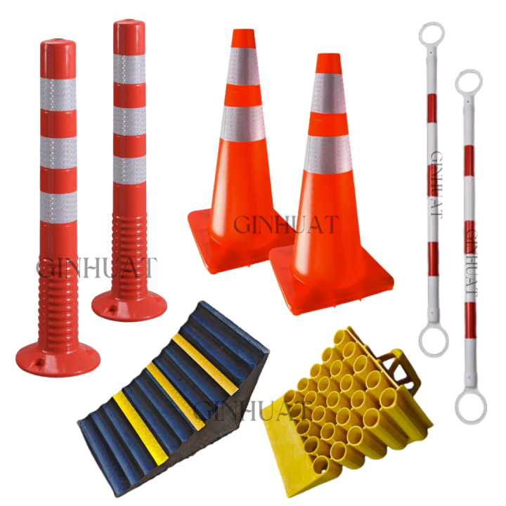 PVC ROAD CONE / BOLLARD / SAFETY POLE | Lazada Singapore