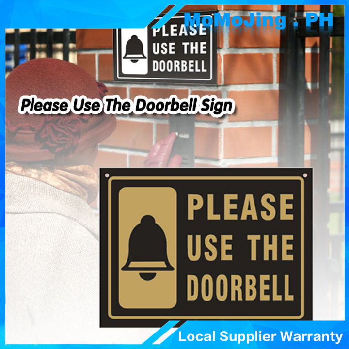Reflective Please Use The Doorbell Aluminum Signage 5.9 x 7.9 inches ...