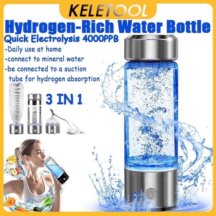 KELETOOL 420ml Hydrogen Generator Water Filter Alkaline Hydrogen ...