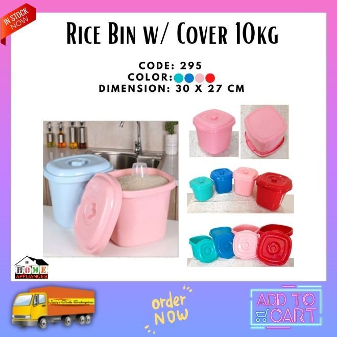 Rice Bin 10kg / Rice Box / Rice Dispenser / Assorted Color | Lazada PH