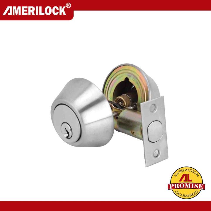 AMERILOCK Deadbolt Door Lock Set Double Cylinder (AL 102) Stainless ...