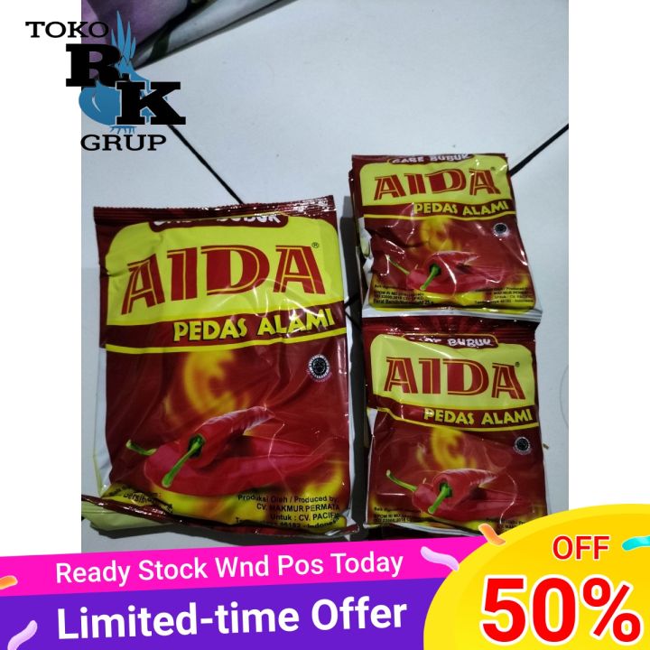 CABE BUBUK AIDA / BUBUK CABE AIDA 25 GRAM ISI 10 DAN 250 GRAM | Lazada ...