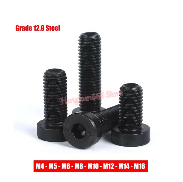 M4 M5 M6 M8 M10 M12 M14 M16 Hex Hexagon Socket Thin Low Short Allen Cap Head Screw Bolts DIN ...