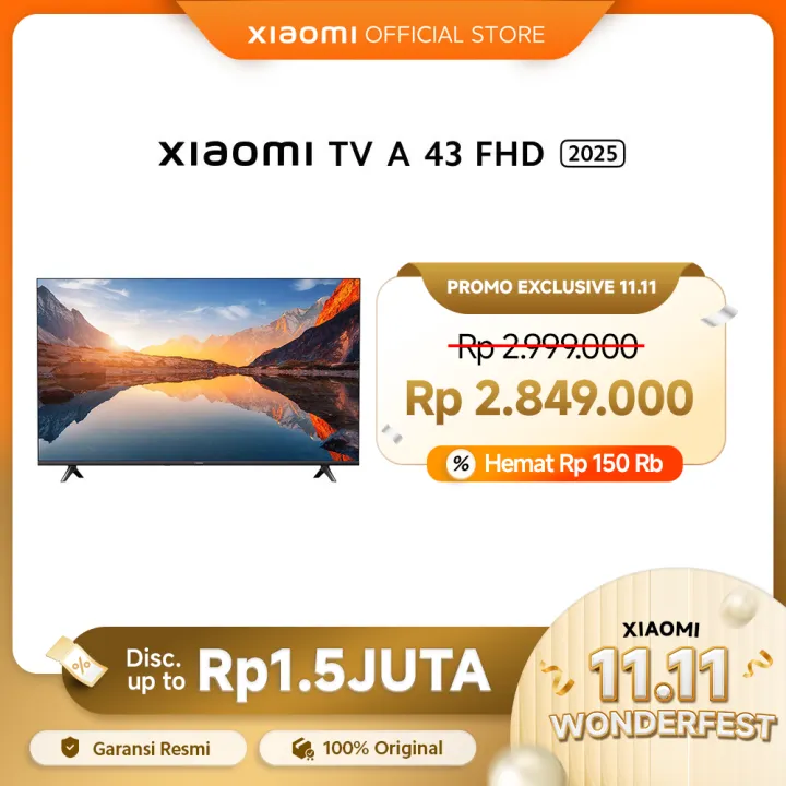 PROMO DISCONT. Xiaomi Google TV A 43 2025 FHD | Google TV | Dolby Audio ...