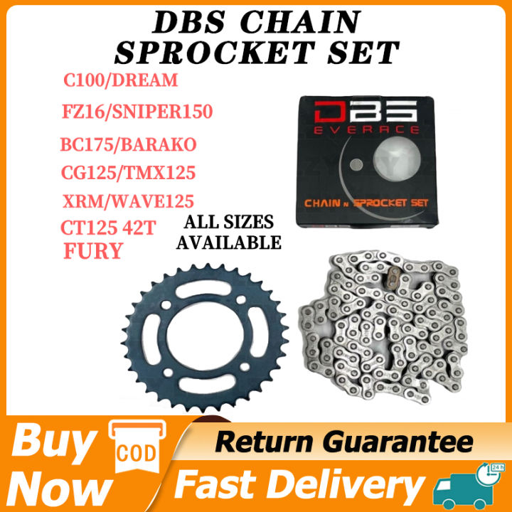 DBS Sprocket Chain Set Motorcycles TMX XRM WAVE RAIDER SMASH BAJAJ ...