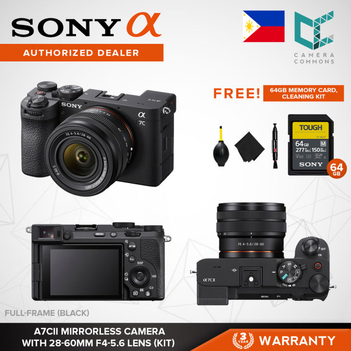 Sony a7C II ILCE-7CM2 Mirrorless Camera Body Kit 33MP Full-Frame Sensor ...