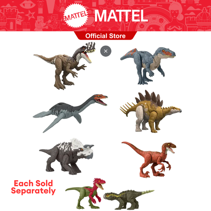 Jurassic World New Pack Dino Action Figure (Pyroraptor, Borealopelta ...