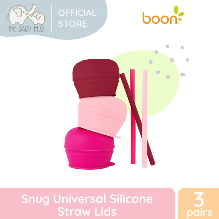 Boon Snug Universal Silicone Straw Lids | Lazada PH
