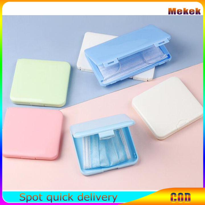 Plastic Snap-in Portable Mask Storage Box Mask Container Household ...