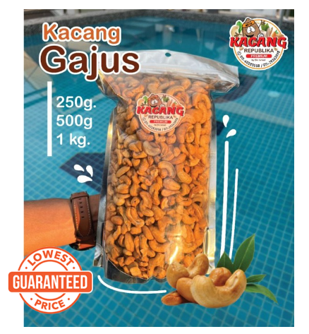 GAJUS BAKAR ORIGINAL THAILAND / HALAL / RANGUP DAN FRESH / GAJUS MURAH ...