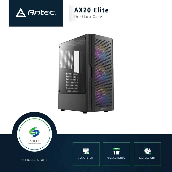 Steq Antec AX20 Mid Tower Gaming Case | ATX, Micro-ATX, ITX | PC ...