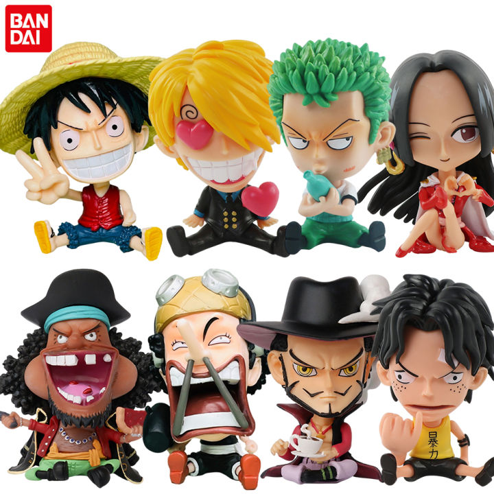 ชอปเปอร์โมเดล Zoro Luffy Sanji Ace Robin Nami แฟรงก์อุปกรณ์ตกแต่ง PVC บ ...