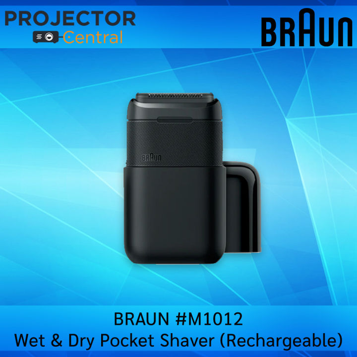 BRAUN #M1012 - Wet & Dry Pocket Shaver (Rechargeable) | Lazada.co.th