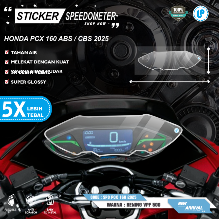 STICKER ANTIGORES SPEEDOMETER NEW HONDA PCX 160 ABS/CBS 2025 | Lazada ...