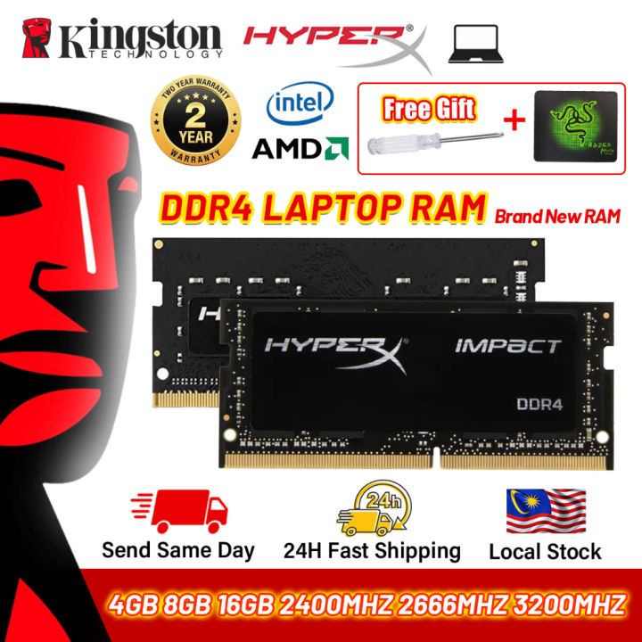 [Local Stock] Kingston HyperX Impact DDR4 Laptop RAM 4GB 8GB 16GB 3200MHz 2400MHz 2666MHz ...
