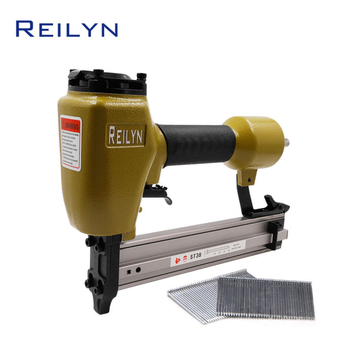 Reilyn ST38 Pneumatic Concrete Nailers Tools 18-38mm Home Air Stapler ...