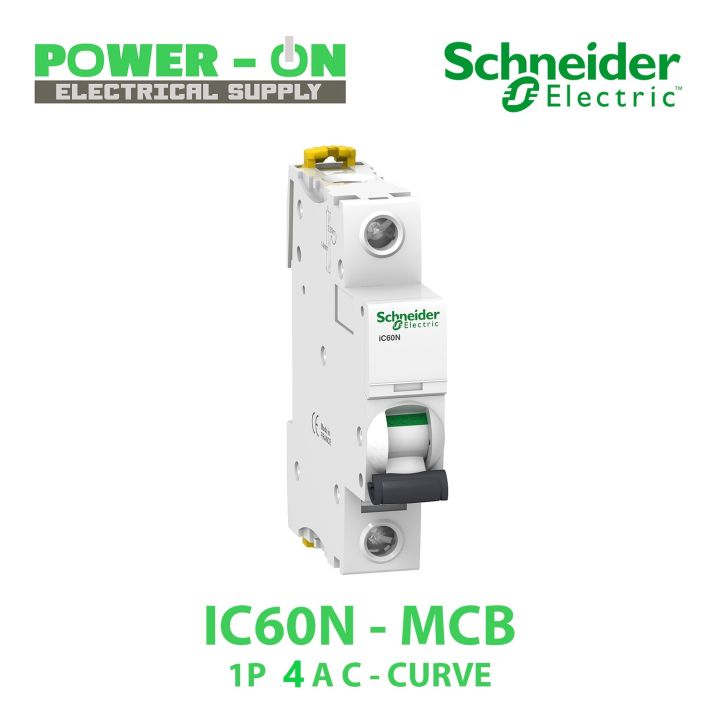 IC60N - miniature circuit breaker - 1P - 4A - C curve by Schneider Electric | Lazada PH