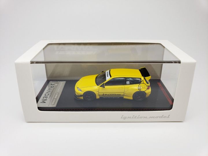 1:64 Ignition Honda Civic EG6 PANDEM Yellow JDM IG1416 Tarmac Works ...