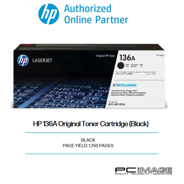 HP 136A Black Original LaserJet Toner Cartridge | Lazada