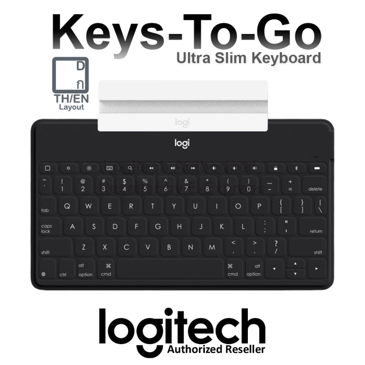 Logitech Keys-To-Go ULTRA SLIM KEYBOARD คีบอร์ดบลูทูธสำหรับ iPad/iPhone ...