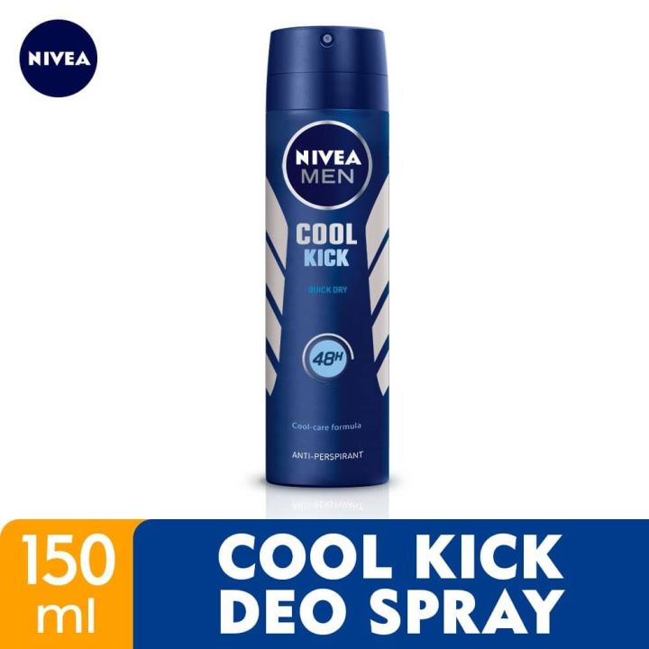NIVEA Men Deodorant Spray - Cool Kick (150ml) Original | Lazada